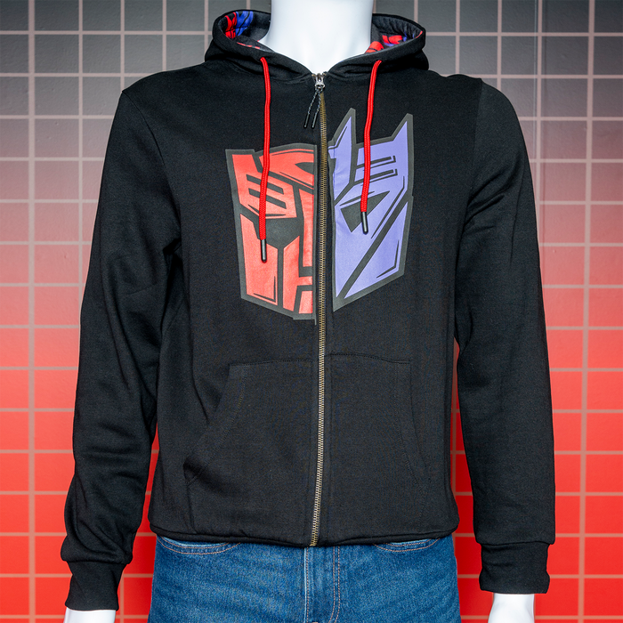 Transformers Autobot vs Decepticon Black Faction Hoodie | Battersea ...