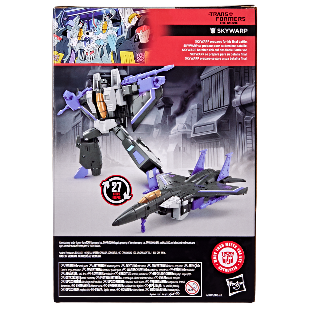 Transformers Studio Series Skywarp | Voyager Class The Movie Seeker Jet