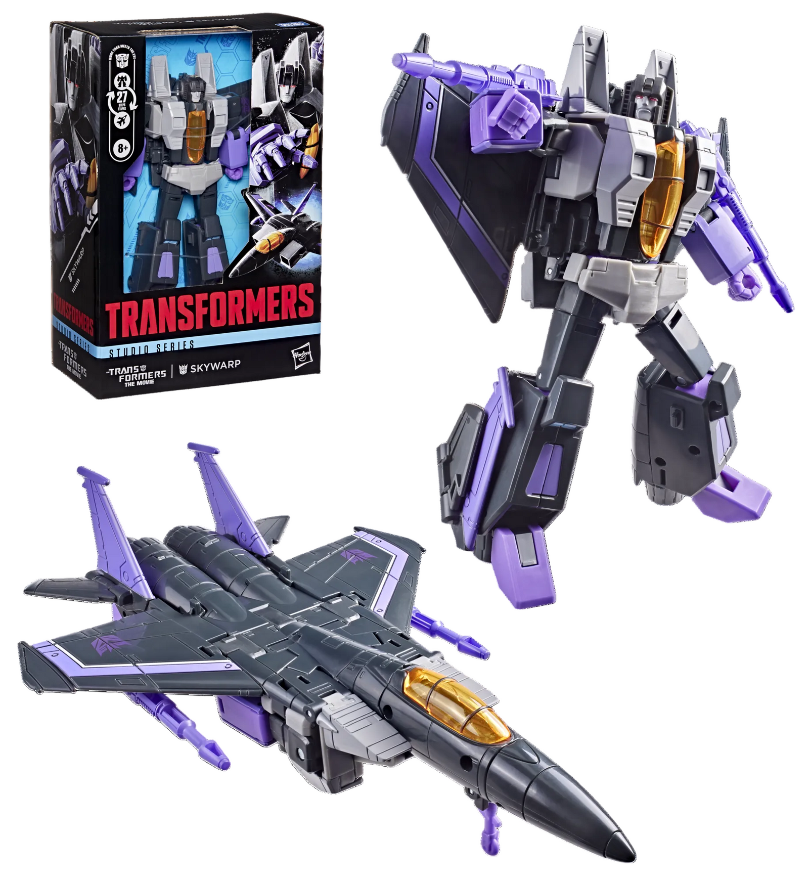 Transformers Studio Series Skywarp | Voyager Class The Movie Seeker Jet